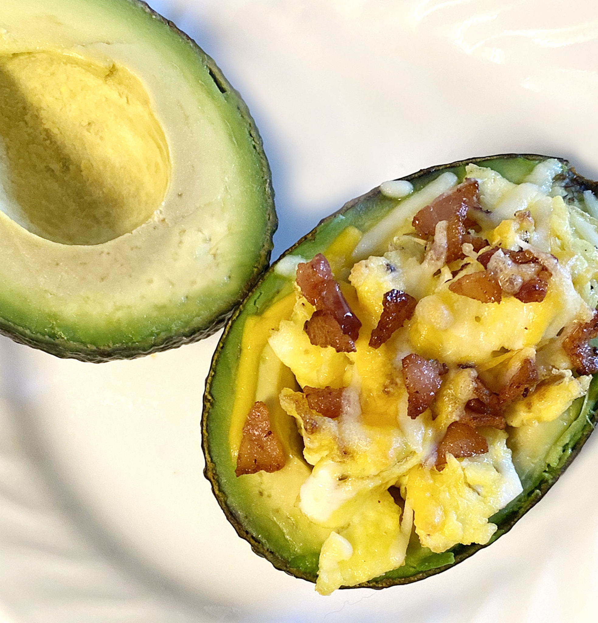 Stuffed Avocado Scramble