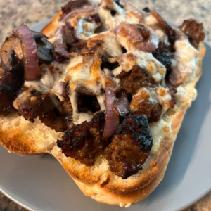 Open-Faced Italian Sausage Sandwich Melt