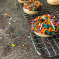 Quick and Easy Mini Sprinkle Donuts